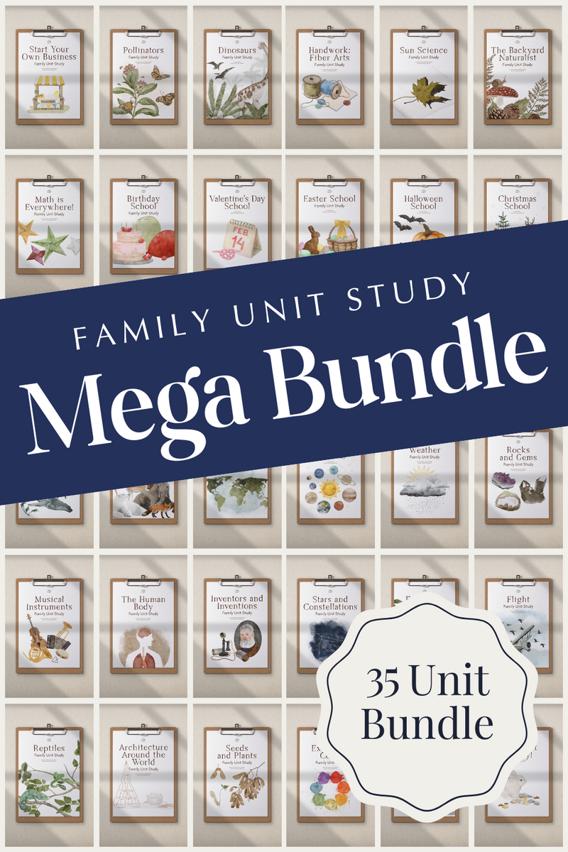 Family Unit Study Mega Bundle | Perfect for Ages 4 to 12! – How Wee Learn