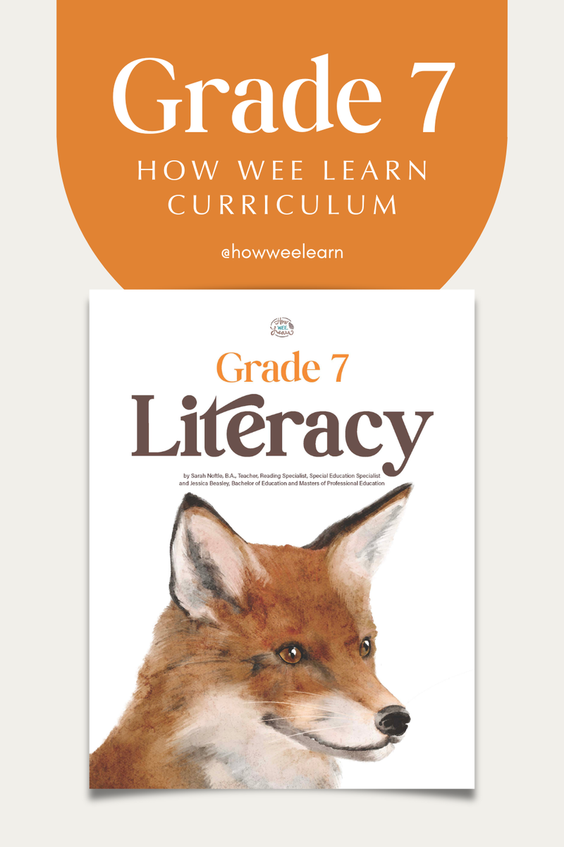 Grade Seven Literacy Curriculum | Homeschool in one page a day! – How ...