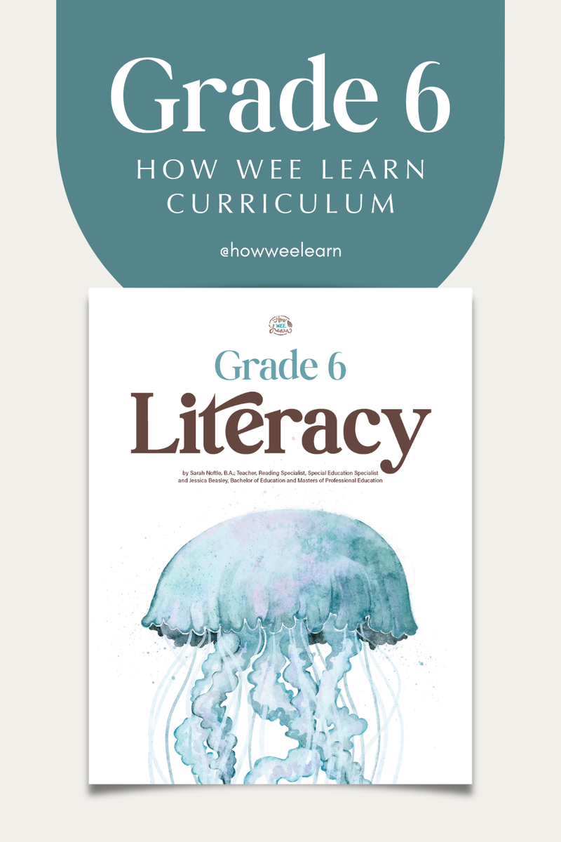 Grade Six Literacy Curriculum | Homeschool in one page a day! – How Wee ...
